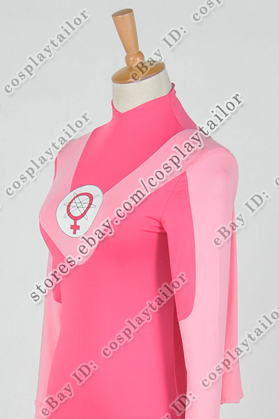 Invincible Comics Cosplay Superhero Atom Eve Costume Girls Party Pink